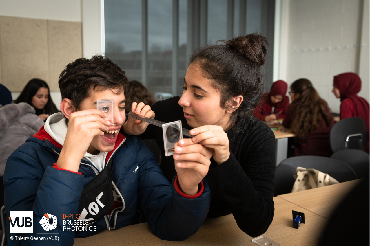 Lucerna College Anderlecht discovered photonics on… | B-Photonics